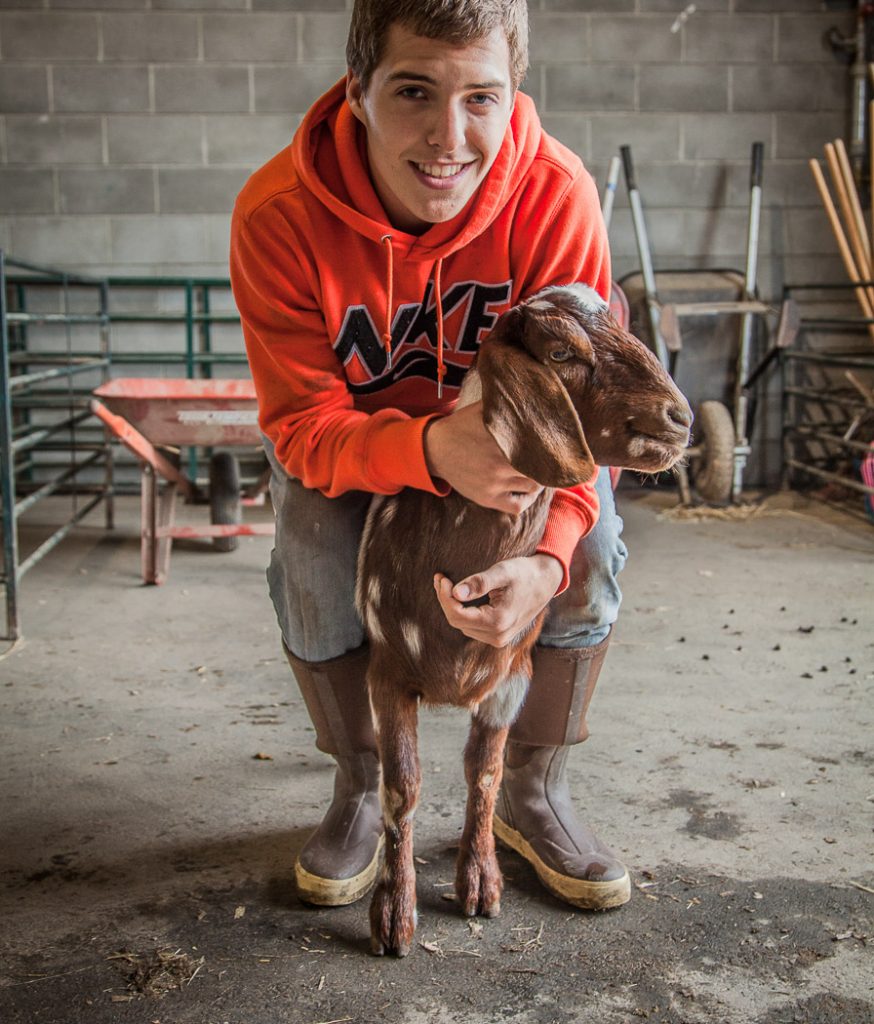 Timothy Downing with goat4