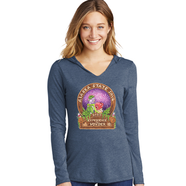 Navy Hooded Tee 2022 Logo – Alaska State Fair Online Store
